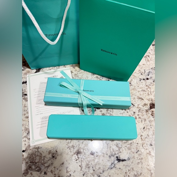 Tiffany & Co. | Accessories | Tiffany Co Aqua Blue Gift Set Braclet Box ...